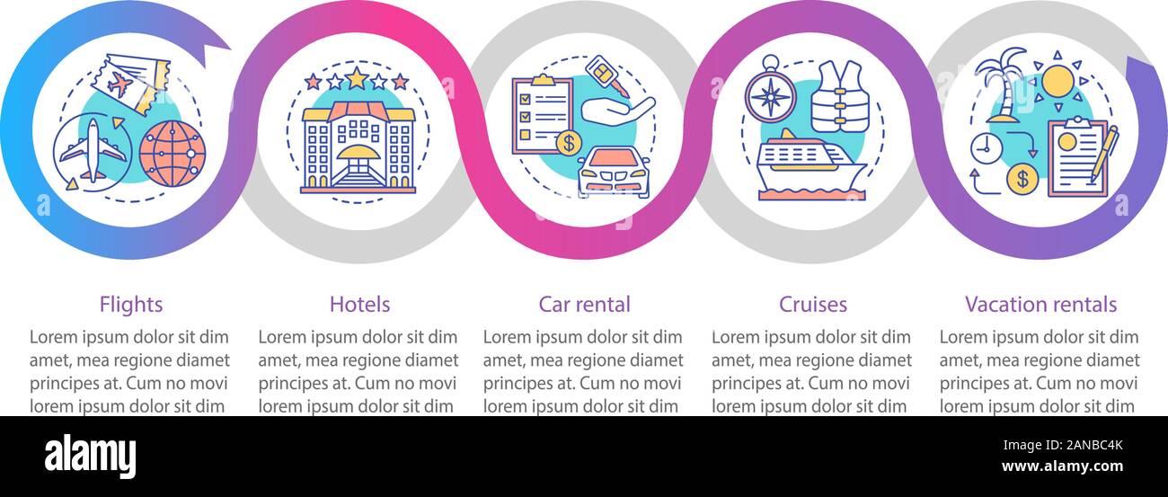 Travel planner vector infographic template. Vacation. Business ...