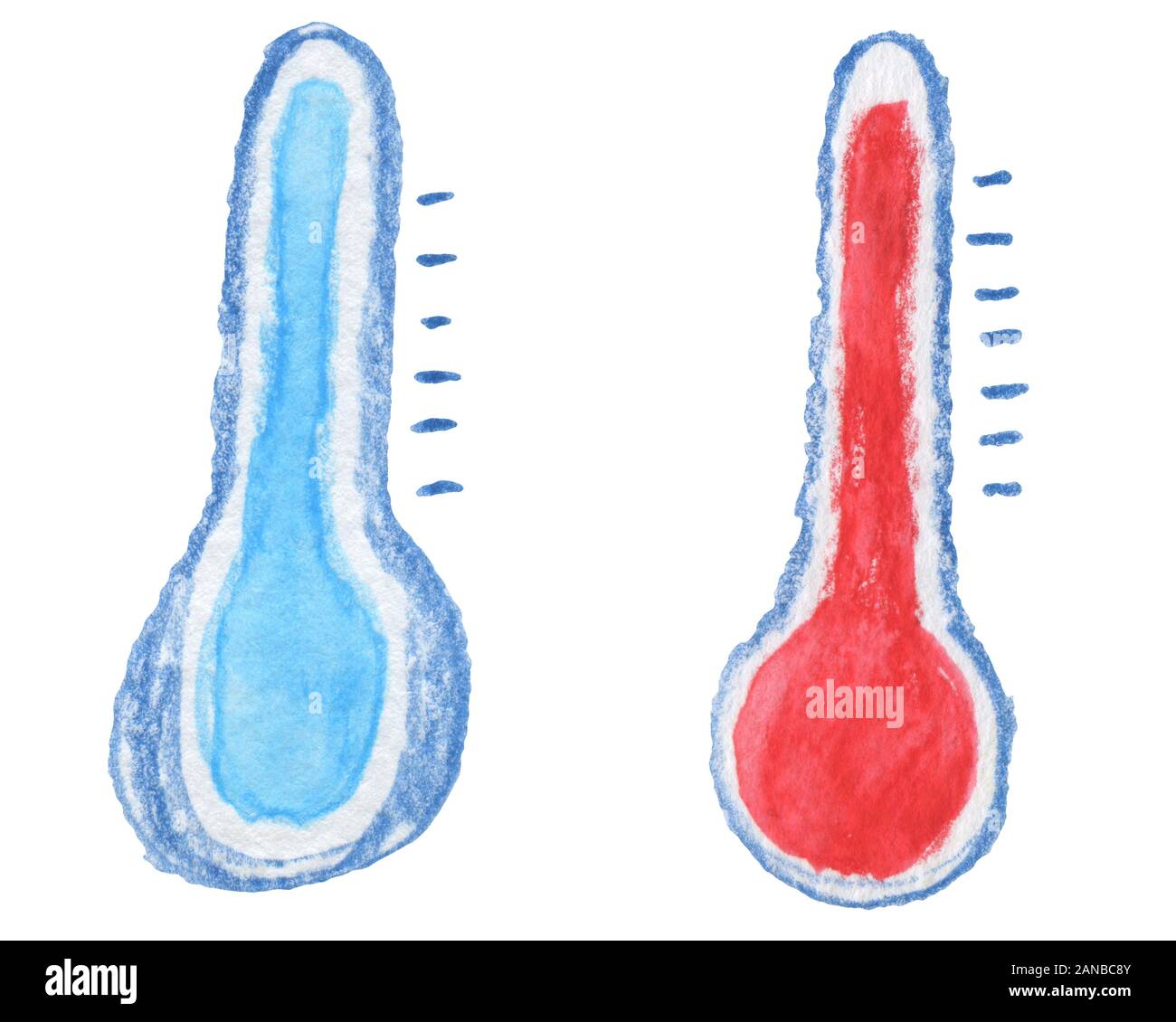 Thermometer icon. Celsius and Fahrenheit. measuring hot and cold ...