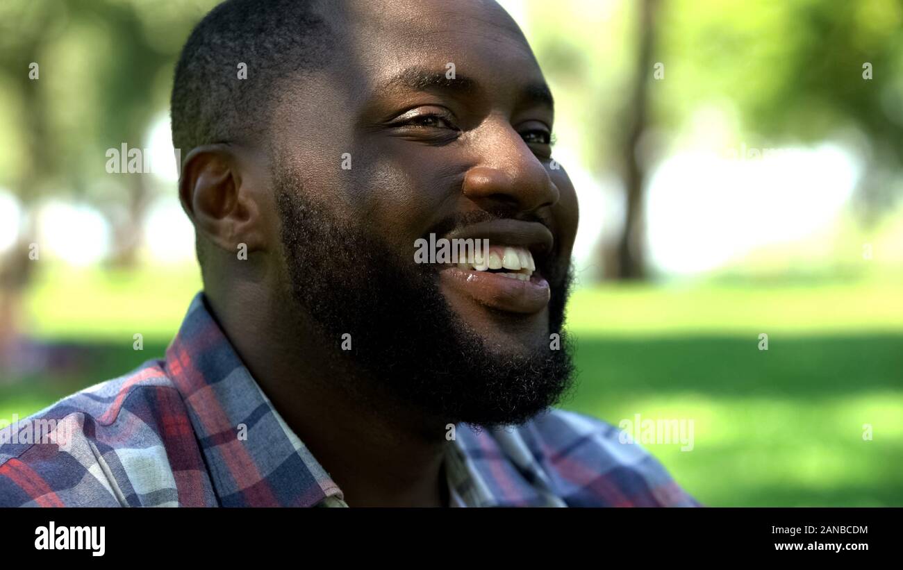 Cheerful bearded african american hi-res stock photography and images ...