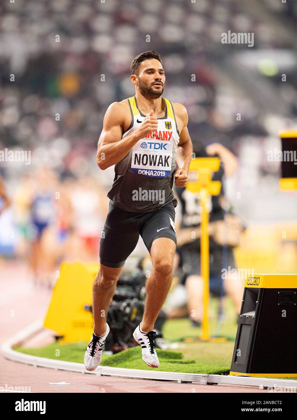 Tim NOWAK (Germany/10th place) action, 1500m decathlon of men, on 03.10 ...