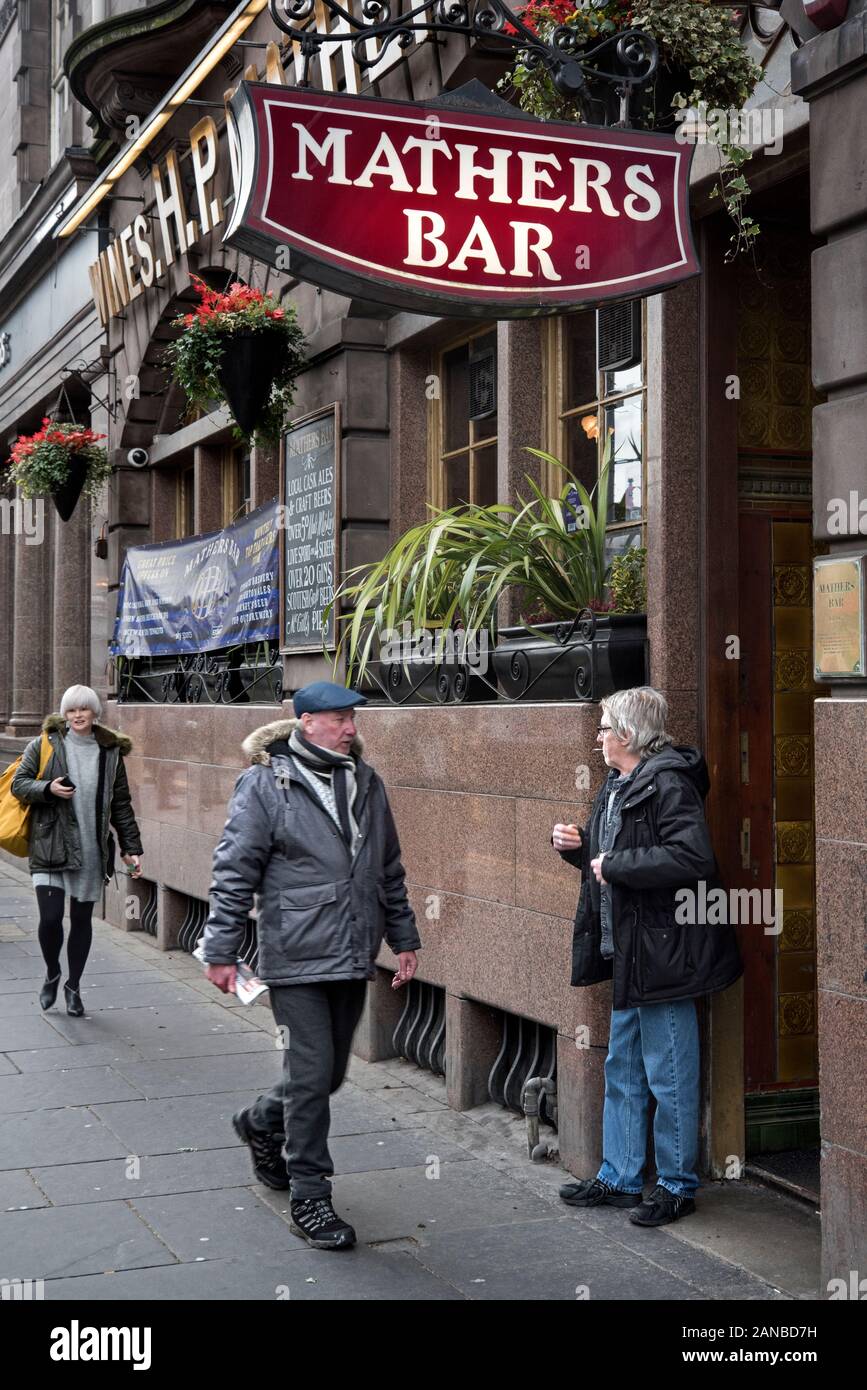 Mathers bar edinburgh hi-res stock photography and images - Alamy