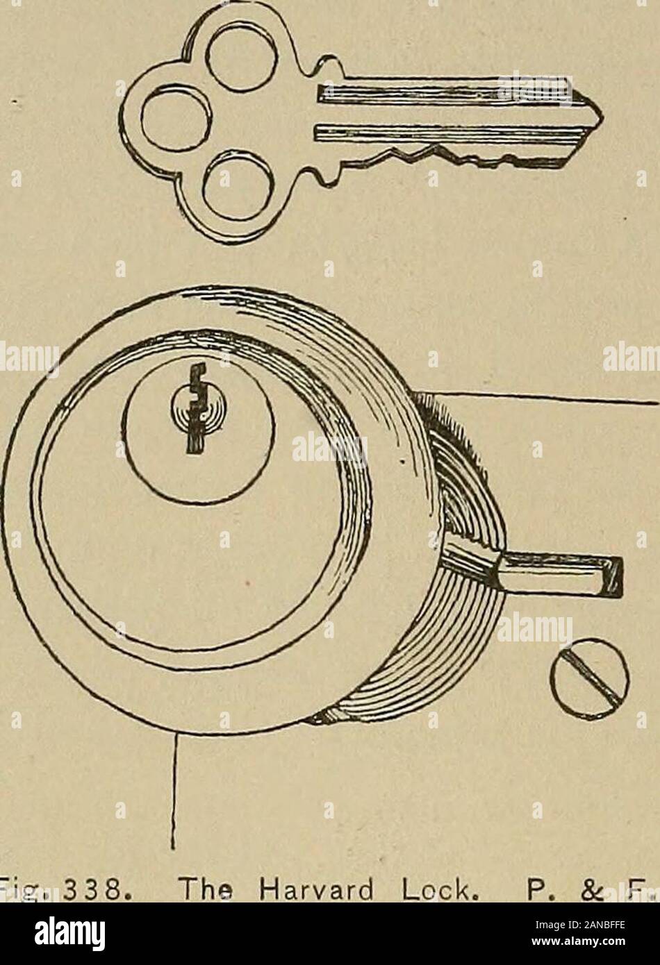 Yale key in lock hi-res stock photography and images - Alamy