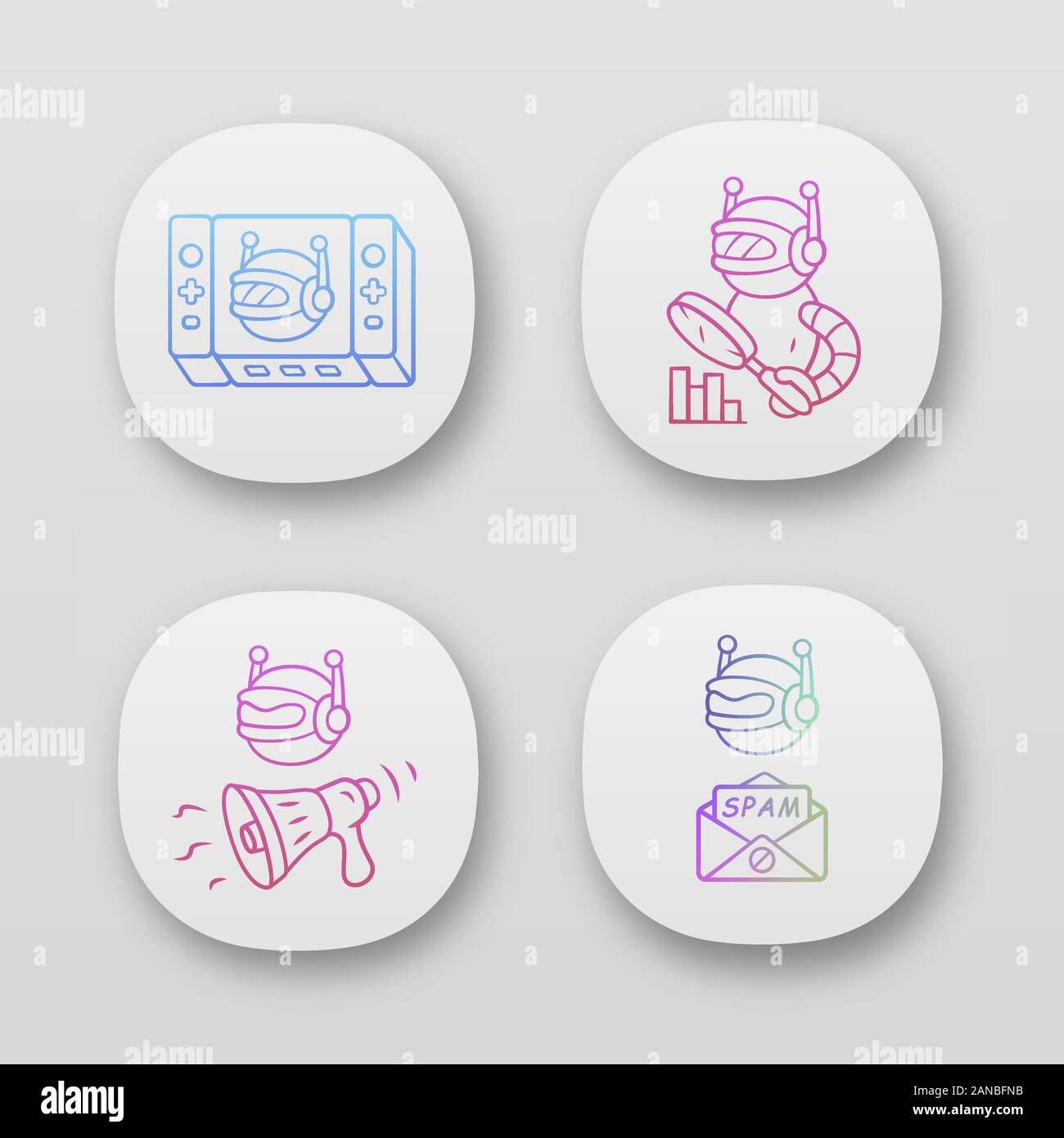 Spambot background Stock Vector Images - Alamy