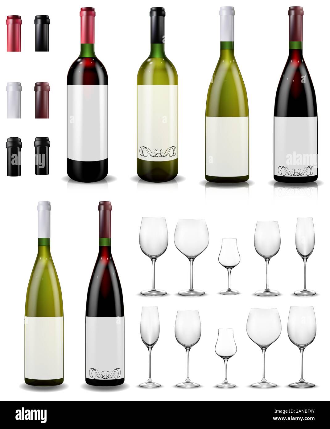 Silver stopper cap Stock Vector Images - Alamy