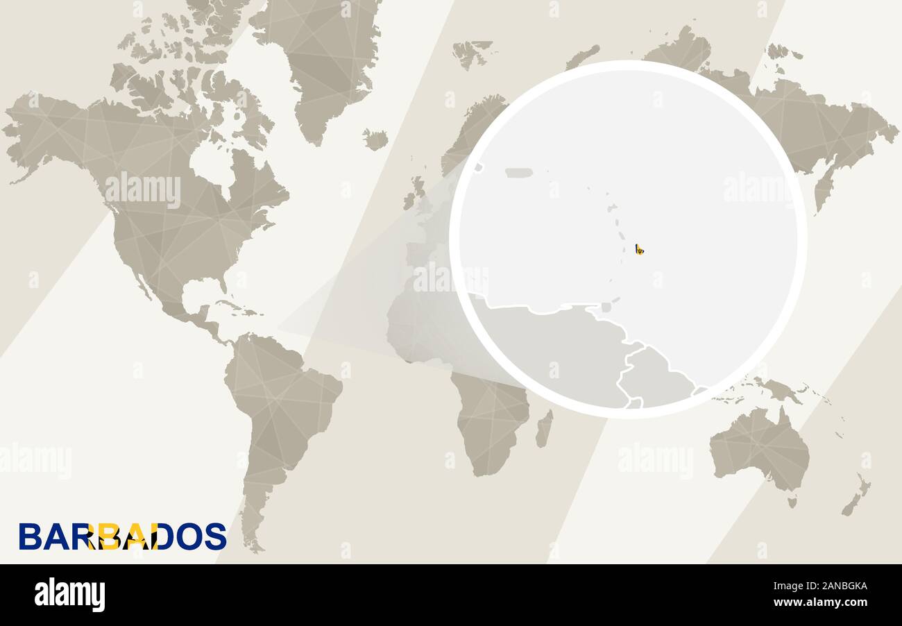 Flag barbados country on Stock Vector Images - Alamy