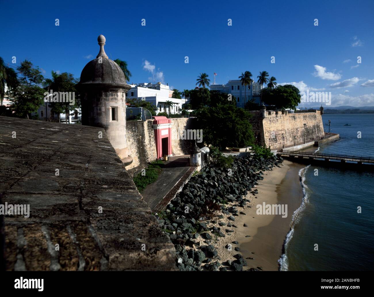 The old entrance gate to Old San Juan, Puerto Rico Stock Photo - Alamy