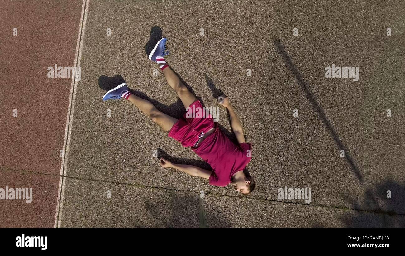 Exhausted Professional Athlete