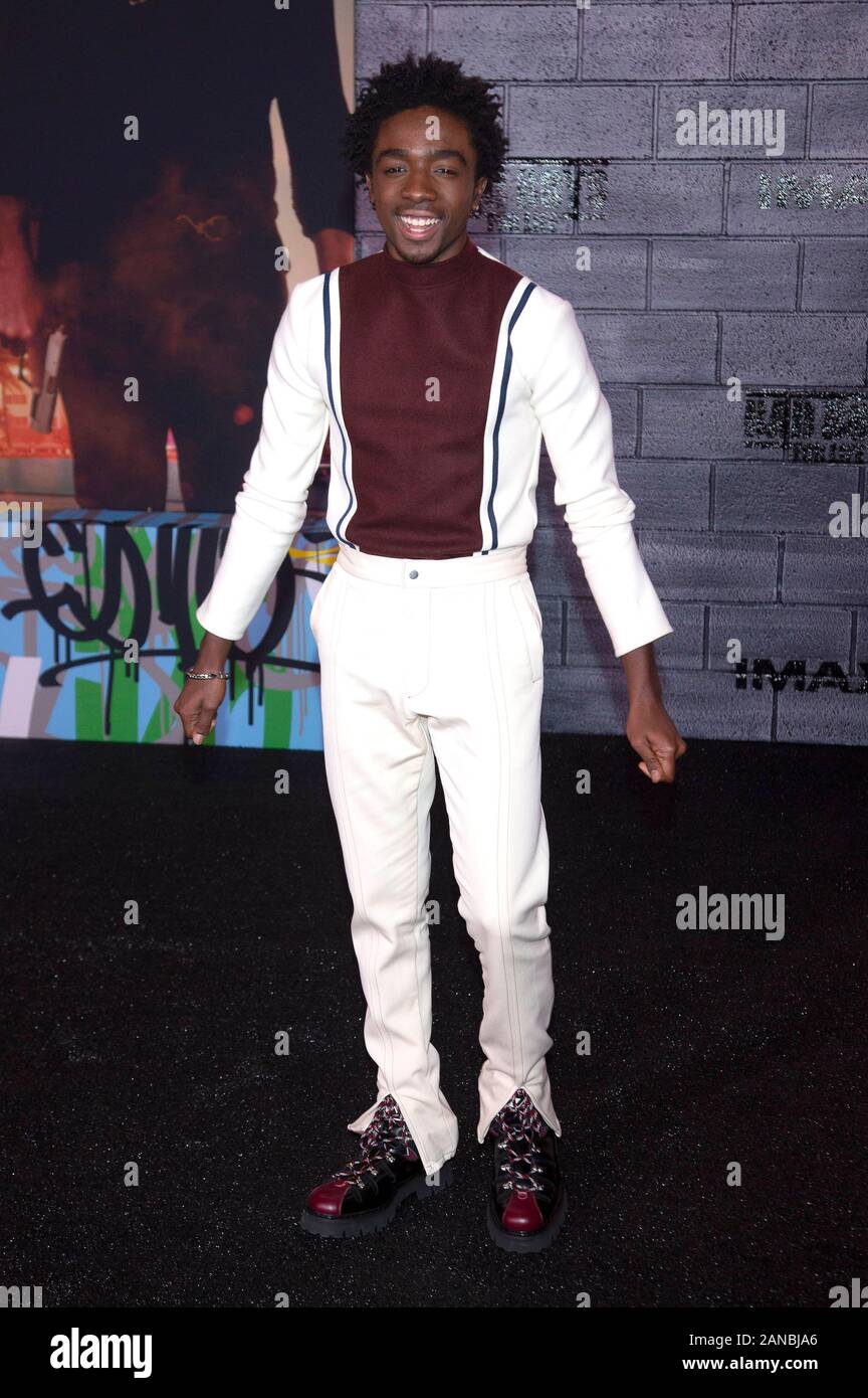 Caleb McLaughlin at the premiere of the movie 'Bad Boys for Life' at ...
