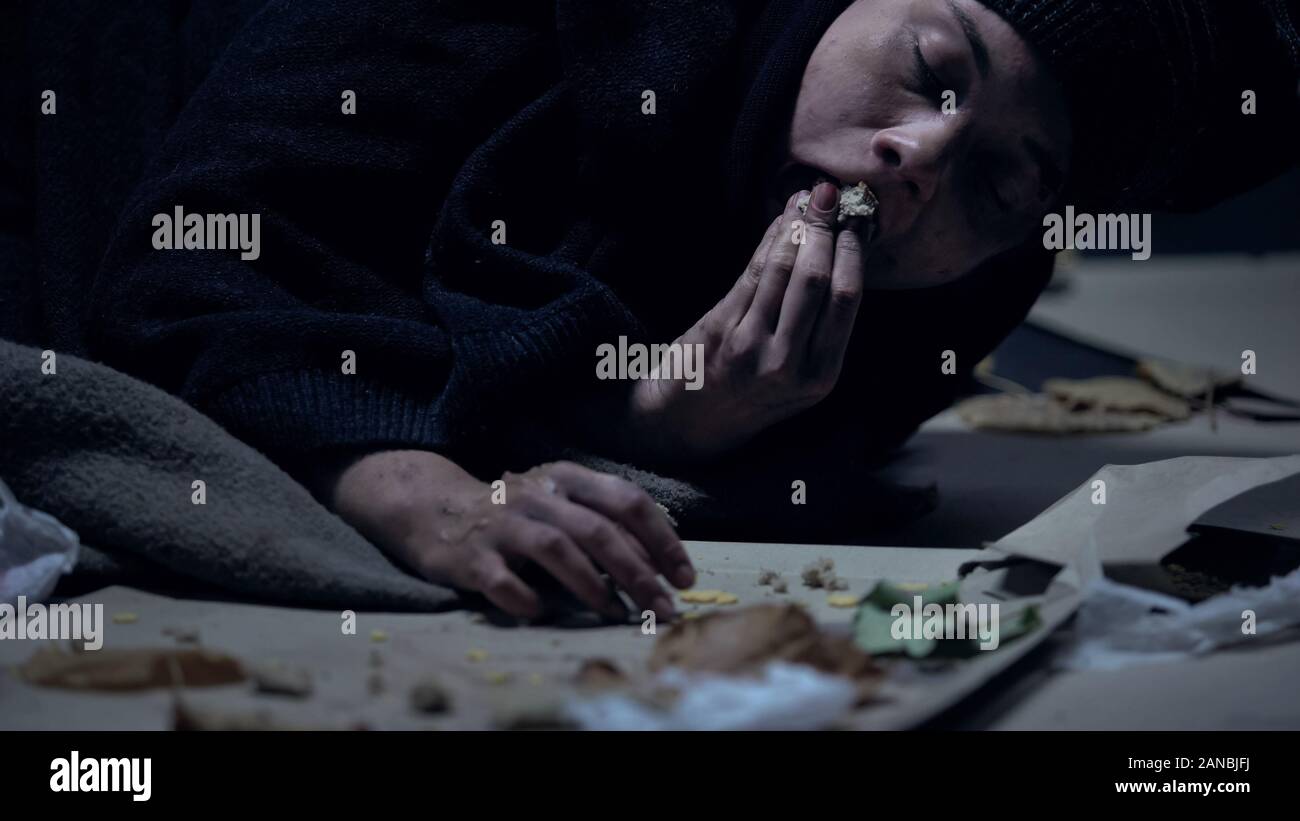 Man lying on garbage hi-res stock photography and images - Alamy