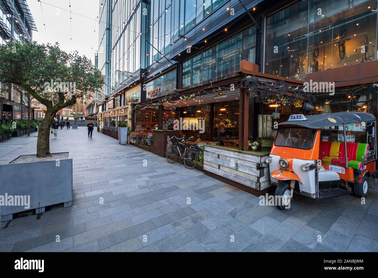 Manchester, United Kingdom - November 29, 2019: Street view of ...