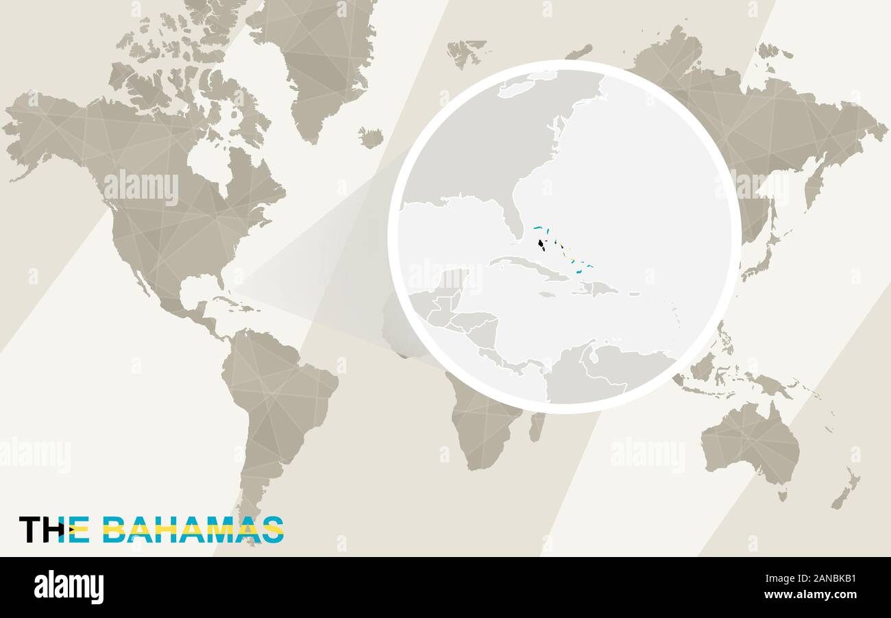 Map bahamas on background Stock Vector Images - Alamy