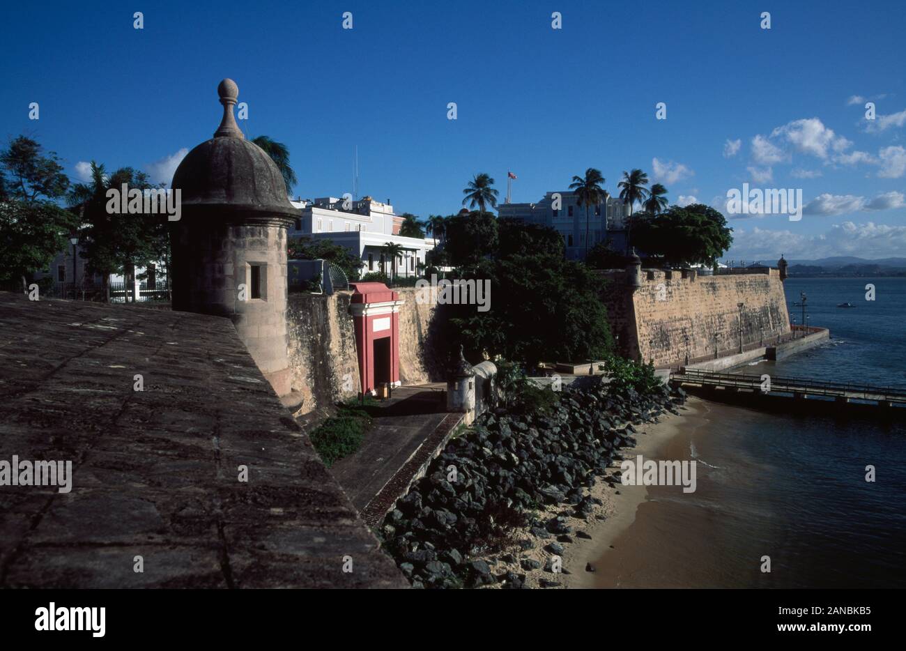 The old entrance gate to Old San Juan, Puerto Rico Stock Photo - Alamy