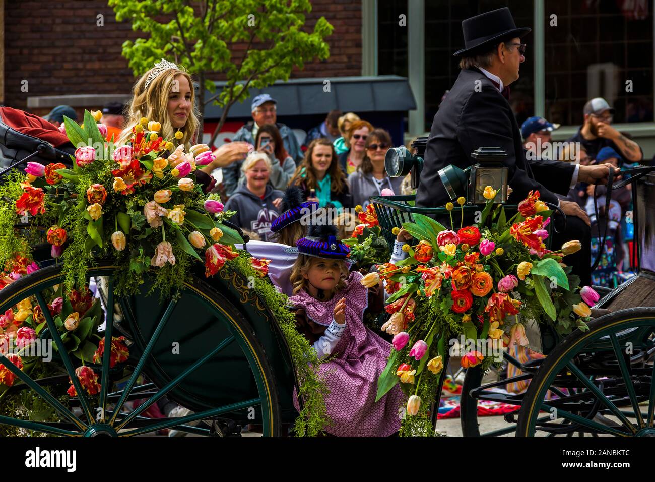 May 2, 2019, Pella, Iowa, USA. Tulip Time Festival Parade of Pella's ...