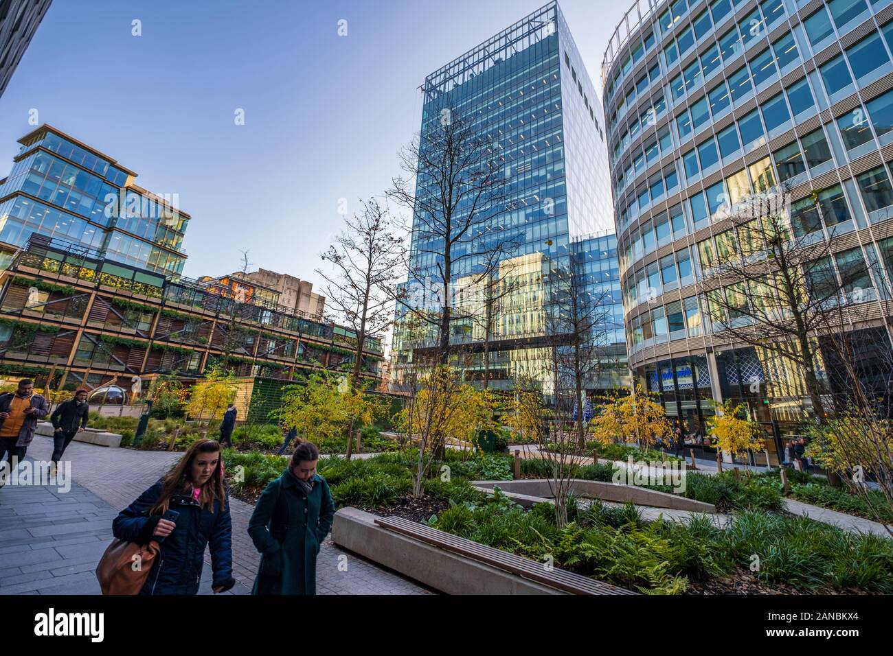 Manchester, United Kingdom - November 29, 2019: Street view of ...