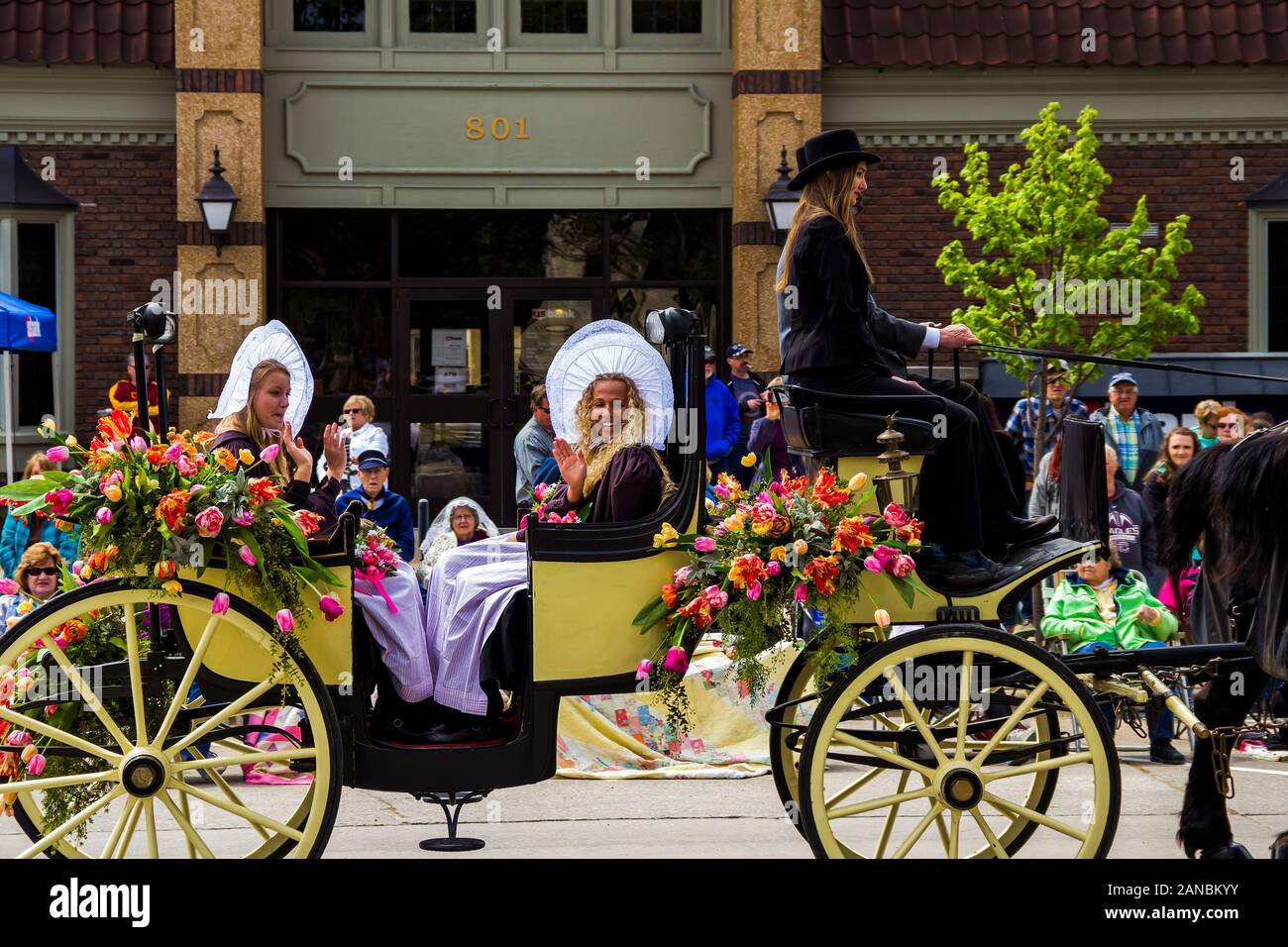 May 2, 2019, Pella, Iowa, USA. Tulip Time Festival Parade of Pella's ...