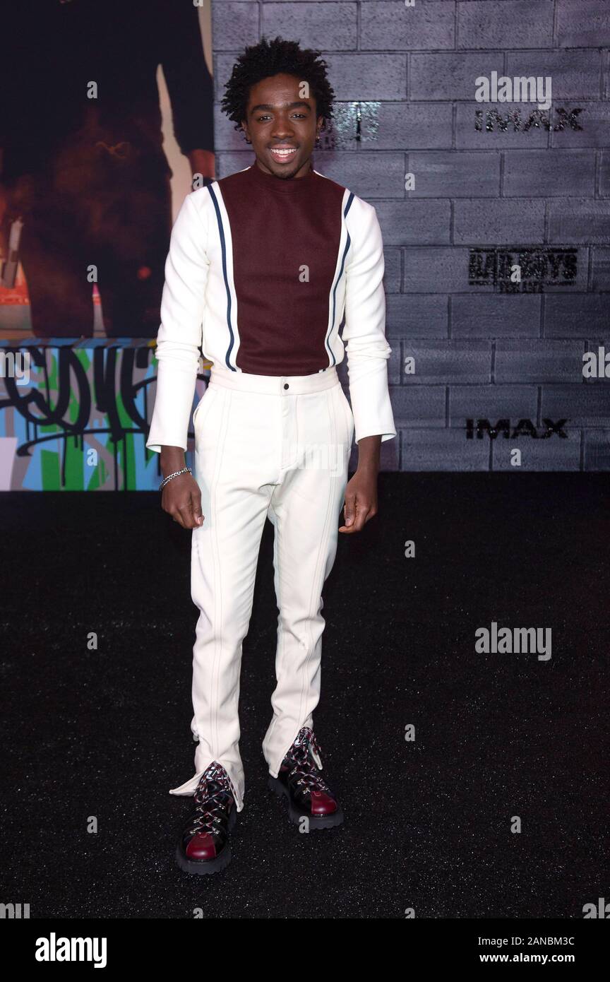 Caleb McLaughlin at the premiere of the movie 'Bad Boys for Life' at ...