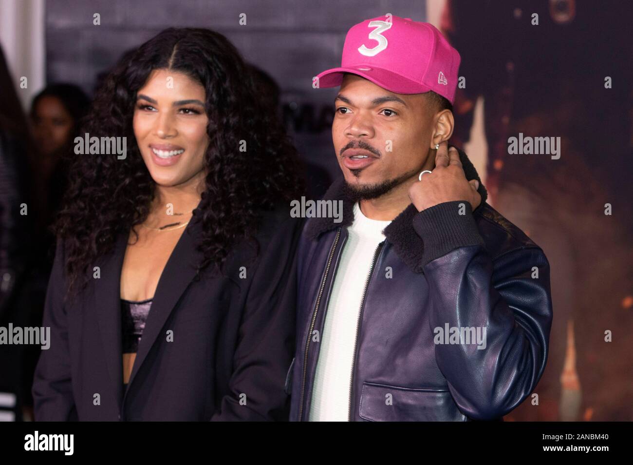 Celebrities chance the rapper and wife kirsten corley hi-res stock ...