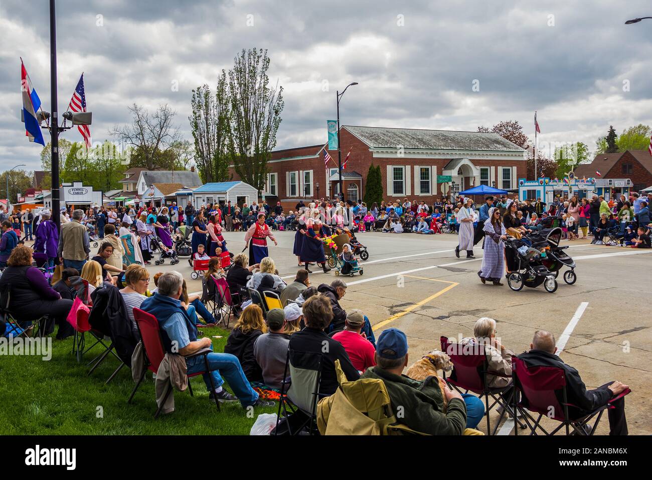 May 2, 2019, Pella, Iowa, USA. Tulip Time Festival Parade of Pella's ...