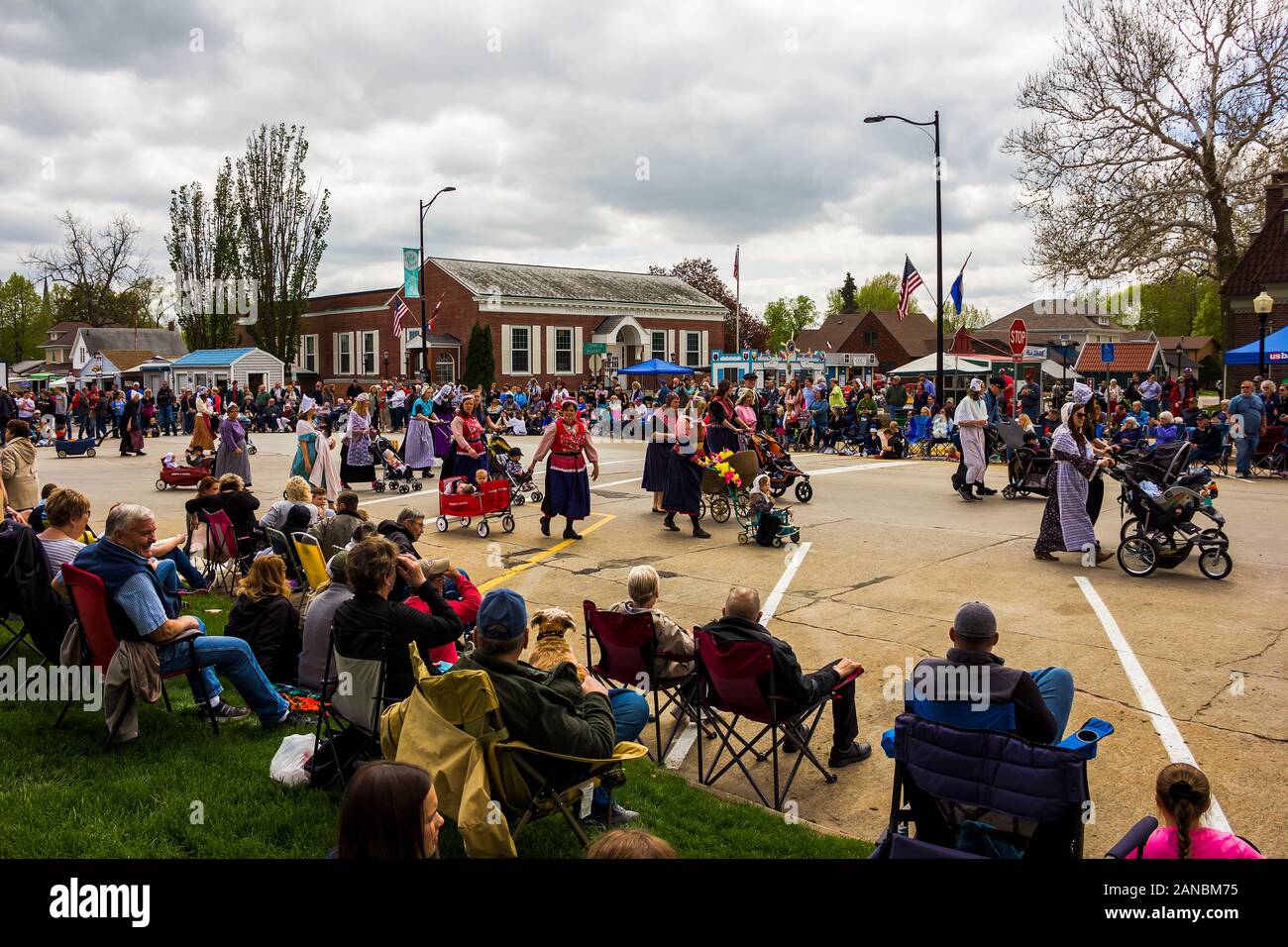 May 2, 2019, Pella, Iowa, USA. Tulip Time Festival Parade of Pella's ...