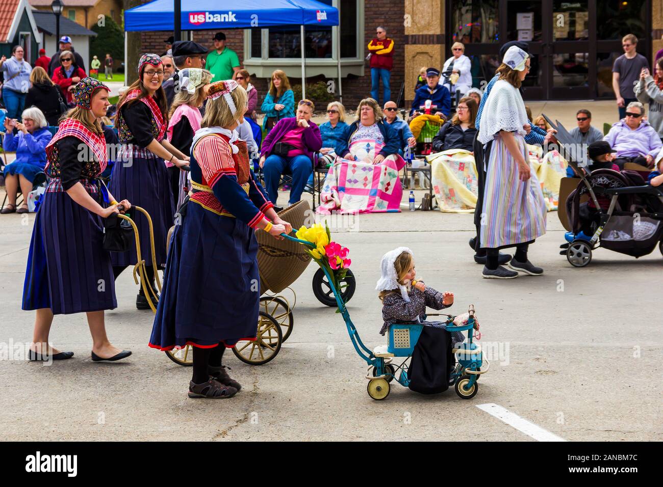 May 2, 2019, Pella, Iowa, USA. Tulip Time Festival Parade of Pella's ...