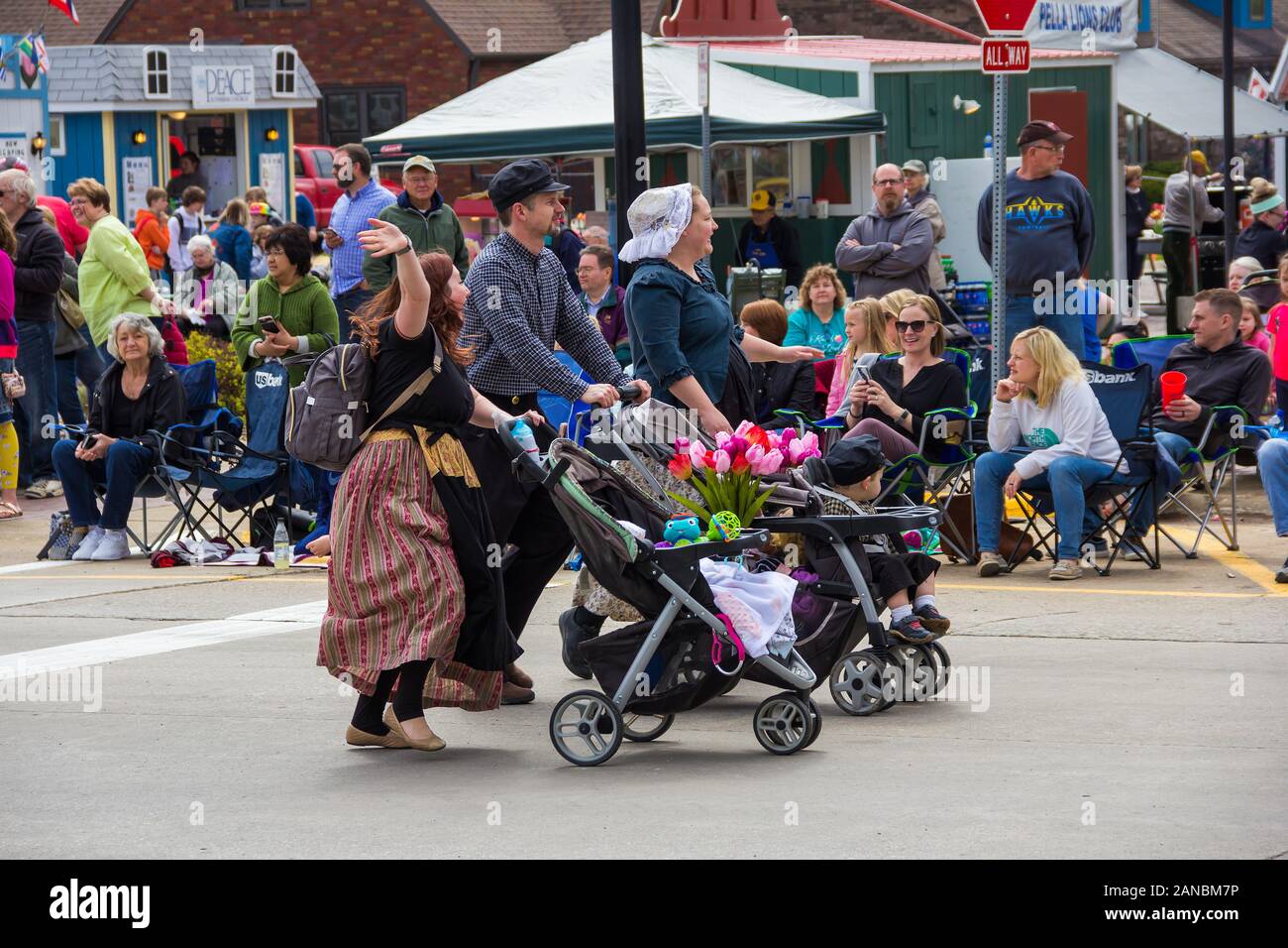 May 2, 2019, Pella, Iowa, USA. Tulip Time Festival Parade of Pella's ...