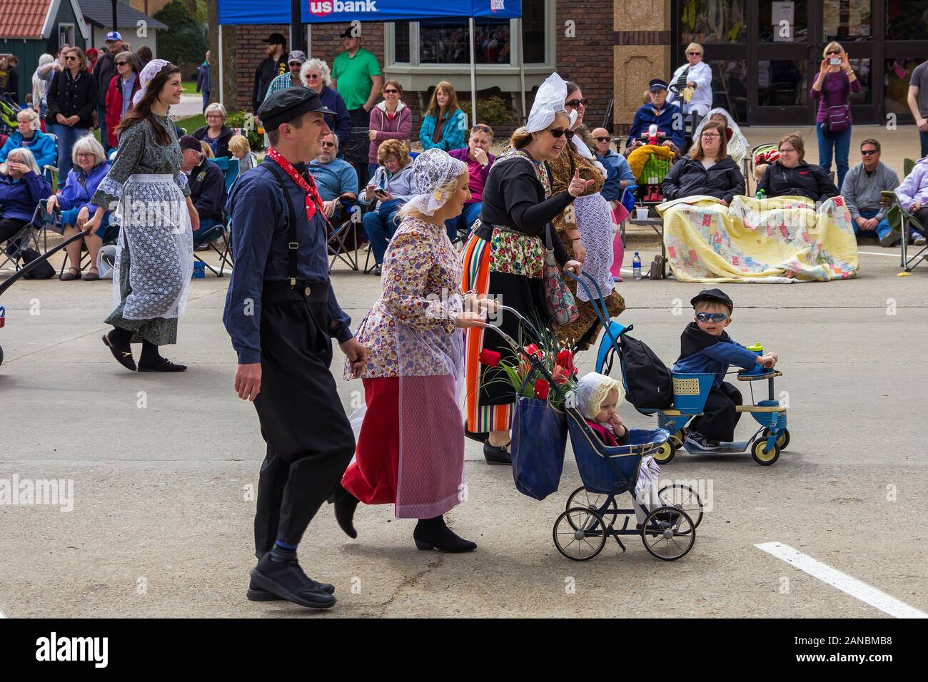 May 2, 2019, Pella, Iowa, USA. Tulip Time Festival Parade of Pella's ...