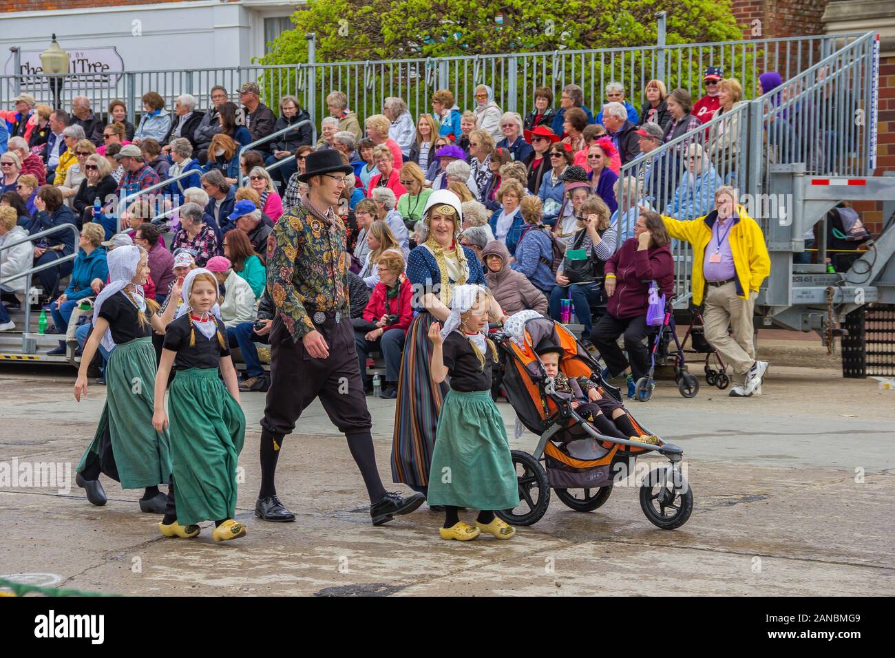 May 2, 2019, Pella, Iowa, USA. Tulip Time Festival Parade of Pella's ...