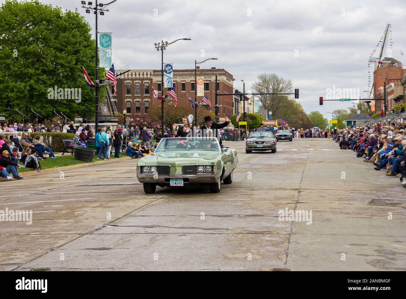 May 2, 2019, Pella, Iowa, USA. Tulip Time Festival Parade of Pella's ...