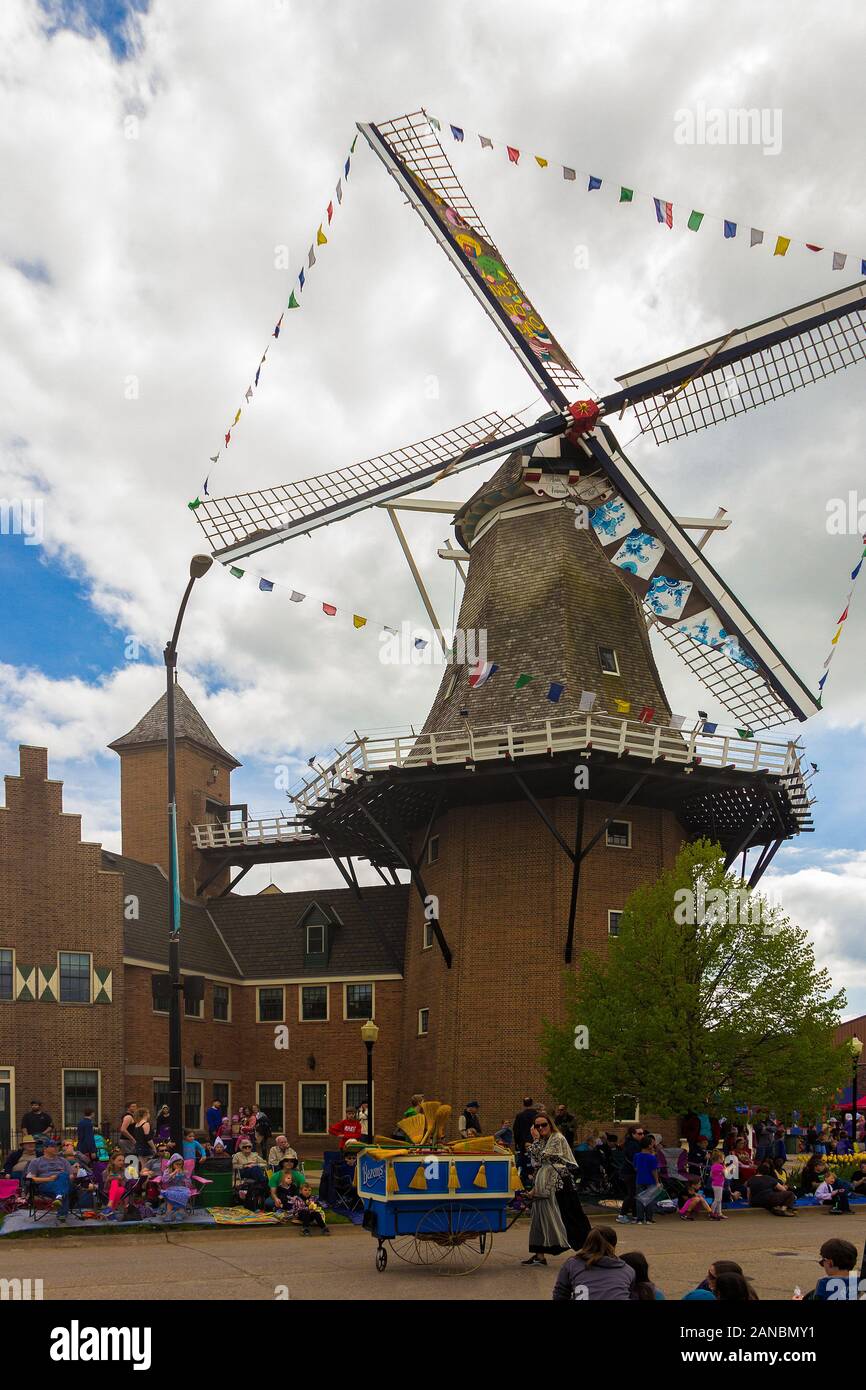 May 2, 2019, Pella, Iowa, USA. Tulip Time Festival Parade of Pella's ...