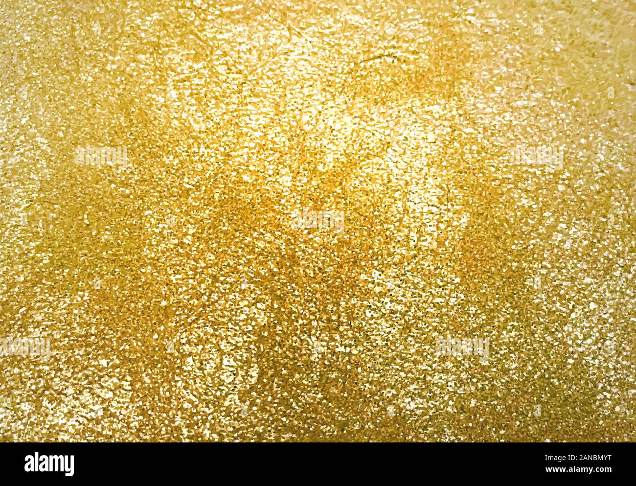 Vector golden foil background template for cards, hand drawn backdrop ...