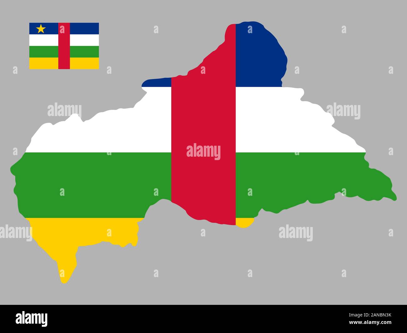 Map Central African Republic Stock Vector Images Alamy