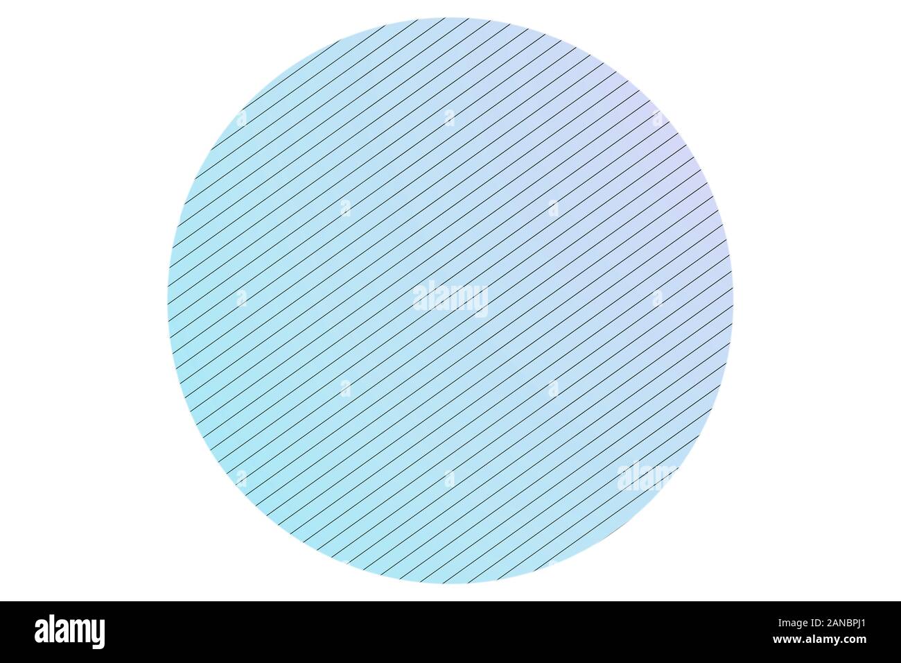 Isolated Soft round shape gradient color with diagonal lines, white ...