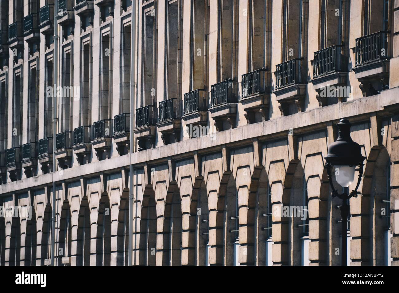 Facade of a typical french building Stock Photo - Alamy