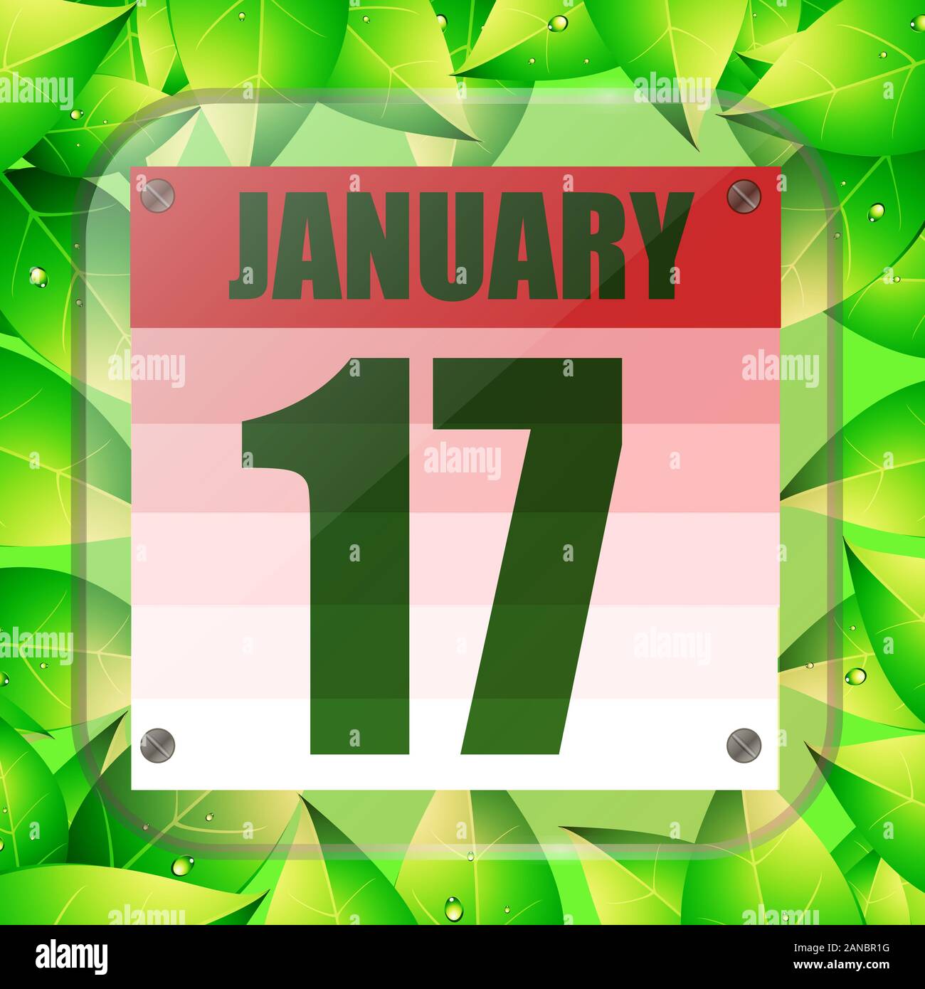 January 17 icon. For planning important day. Banner for holidays and ...