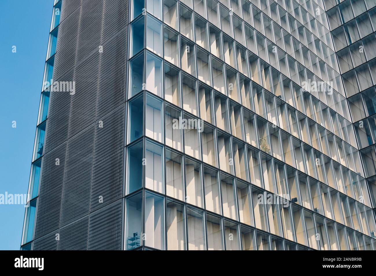 Detail of the facade of the National Library of France designed by ...