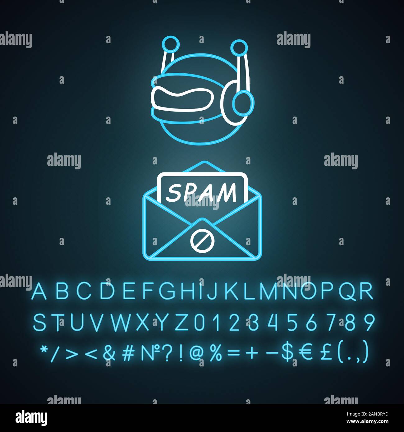 Illuminated advertisements Stock Vector Images - Alamy