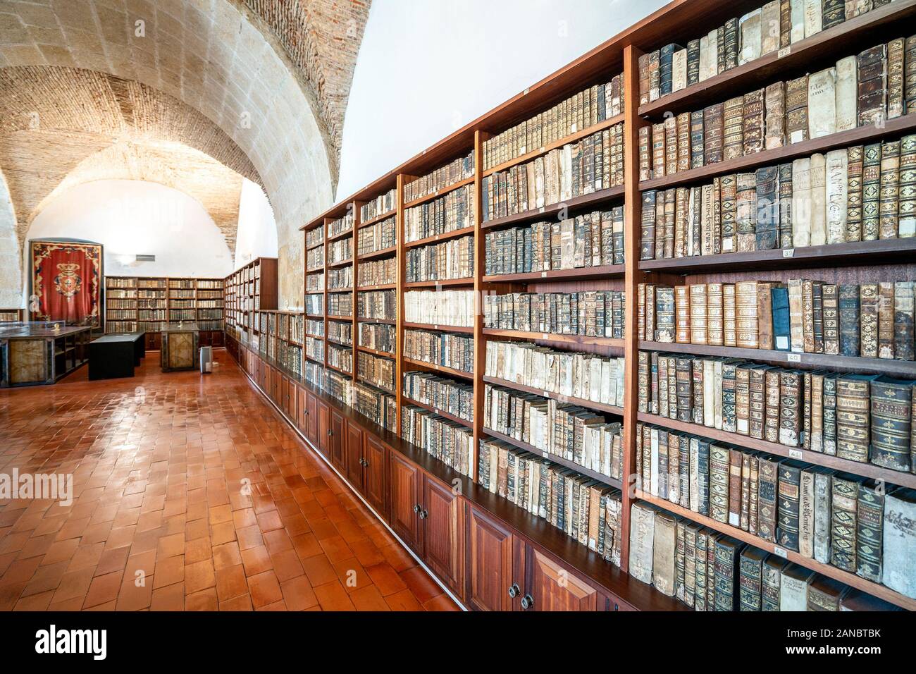 Amazing interioir of library in historic University of Coimbra ...