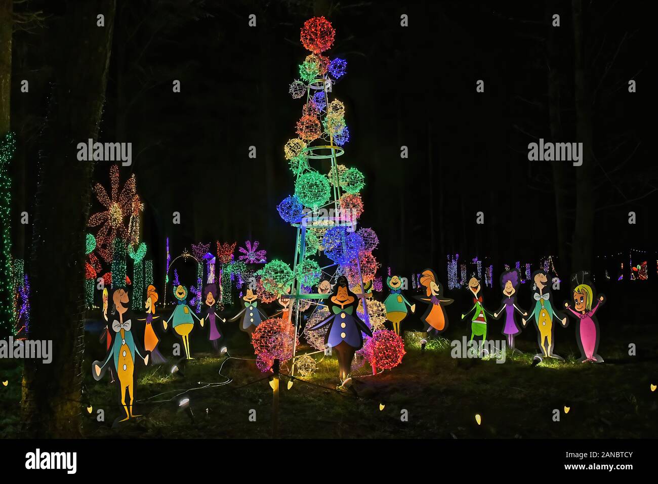 Christmas in the Garden is an outdoor event with paths leading through ...