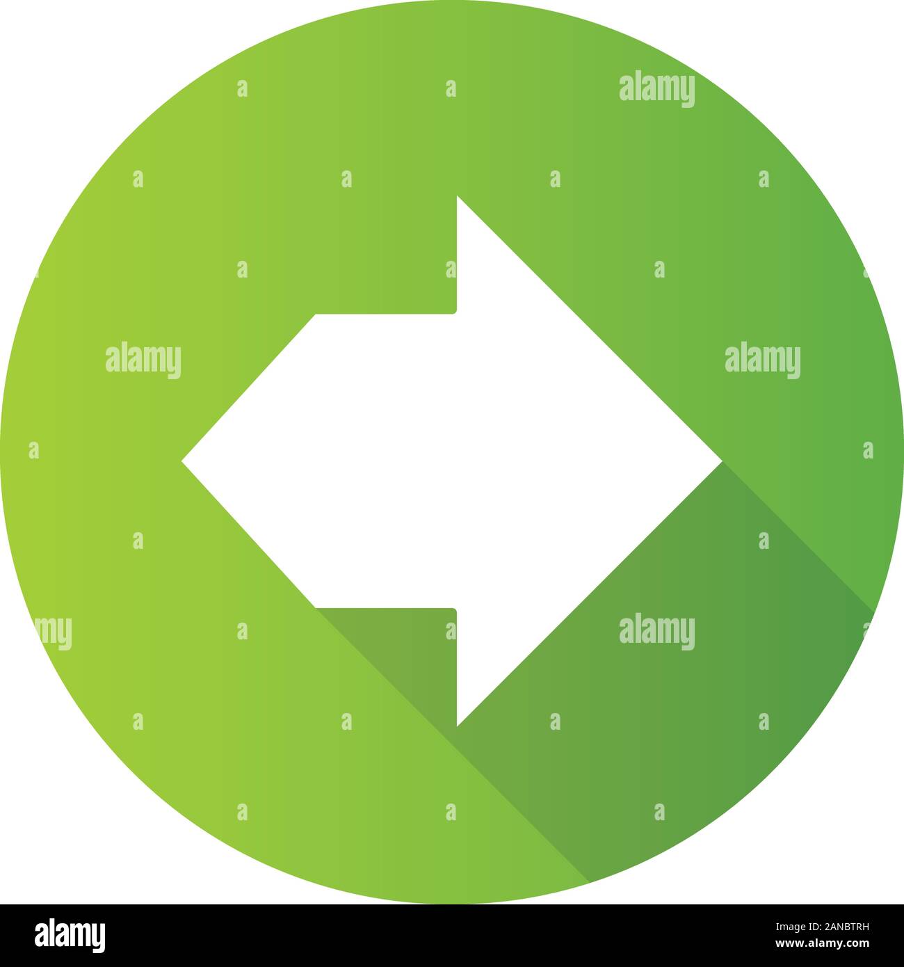 Double arrow flat design long shadow glyph icon. Two way navigation arrow. Pointing cursor ...