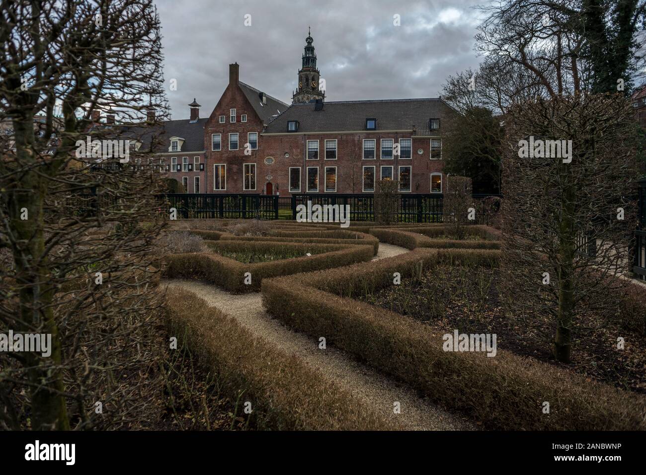 The Prinsentuin (Prince Garden) in winter time at the back of Hotel ...