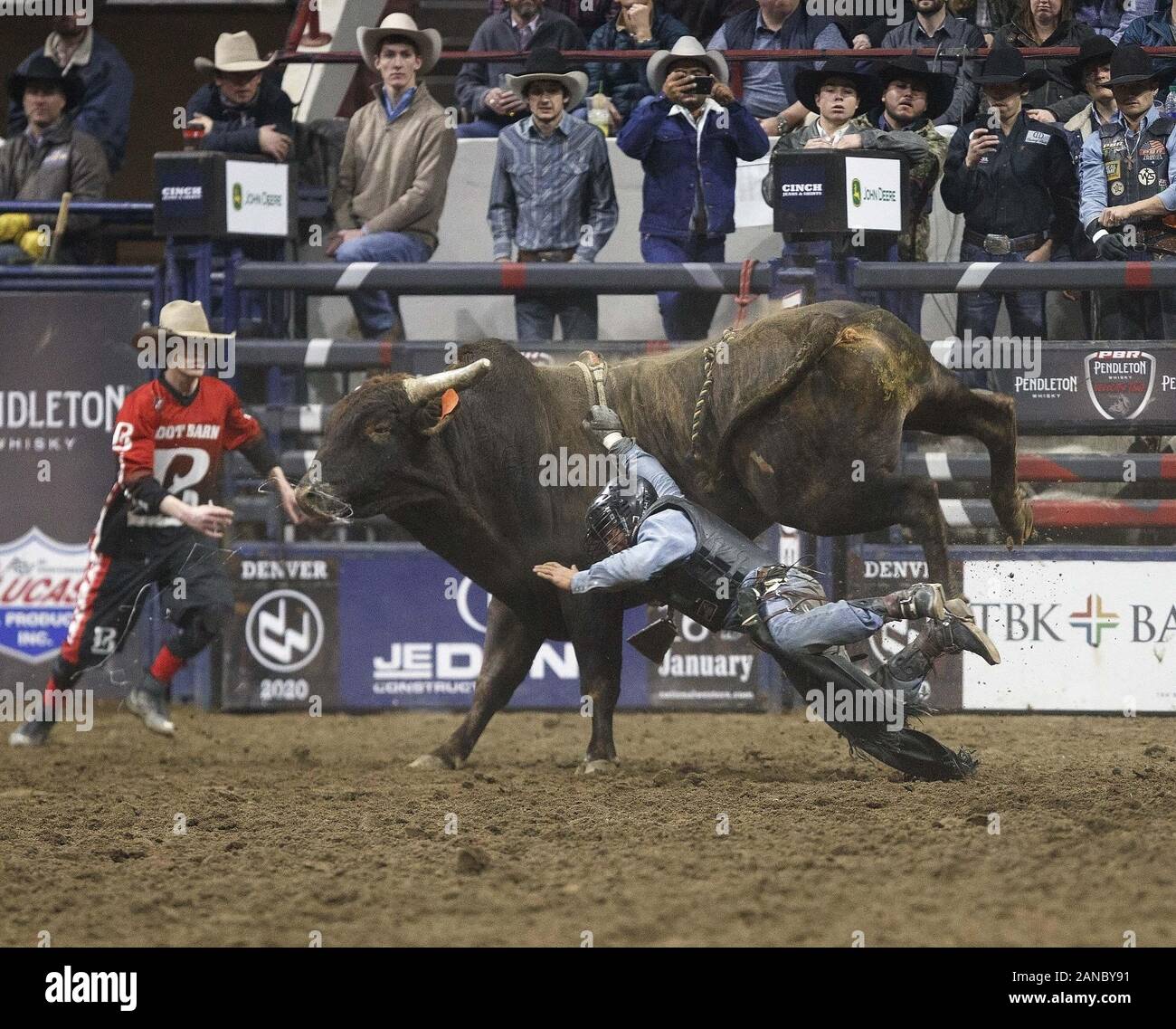 Denver, Colorado, USA. 15th Jan, 2020. ANDREW ALVIDEZ of Seminole, TX ...