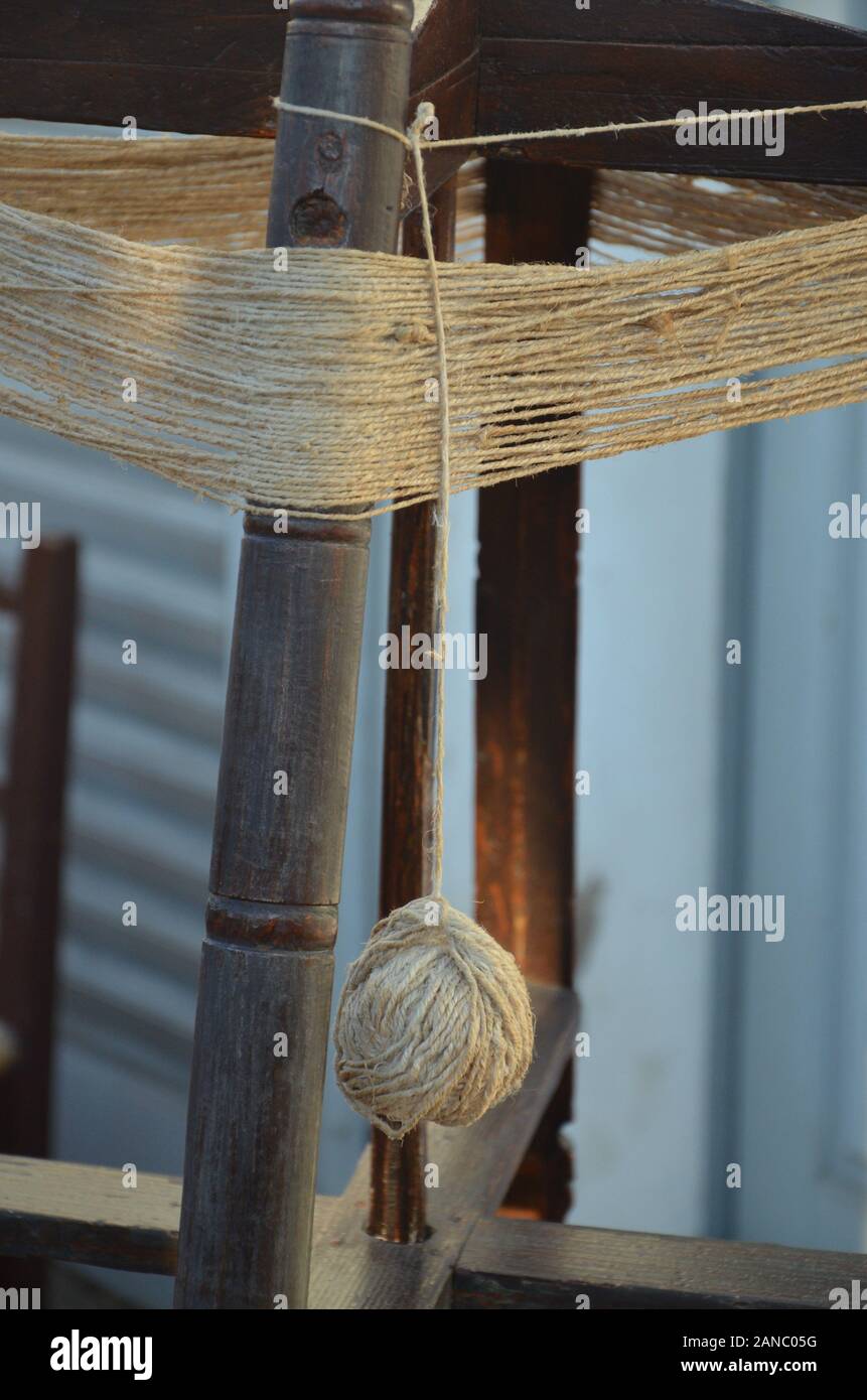 Wooden weaving shuttle homemade hi-res stock photography and images - Alamy