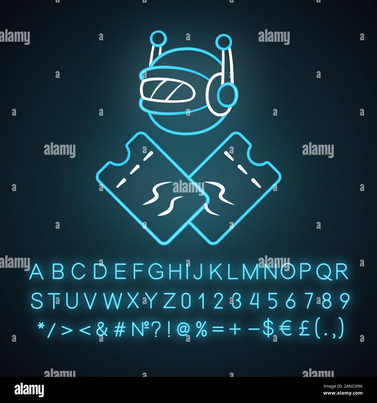 Scalper bot neon light icon. Tickets wholesale buying scalping bot ...