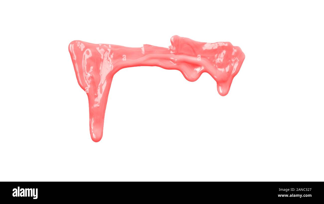 Red watercolor stains isolated on white background Stock Photo - Alamy