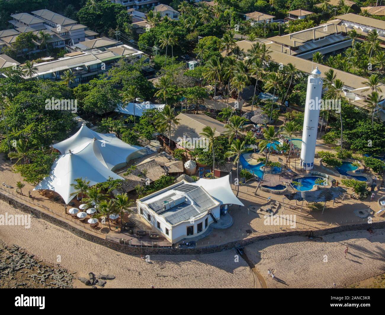 Aerial view of The Project Tamar, Brazilian non-profit organization to ...