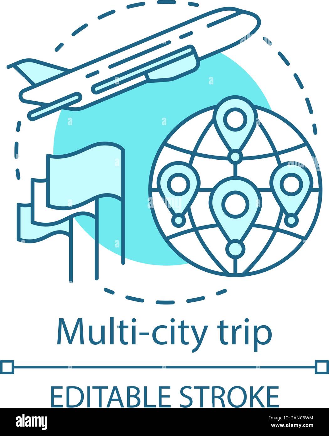 Airline logo and traveling logo Cut Out Stock Images & Pictures - Alamy