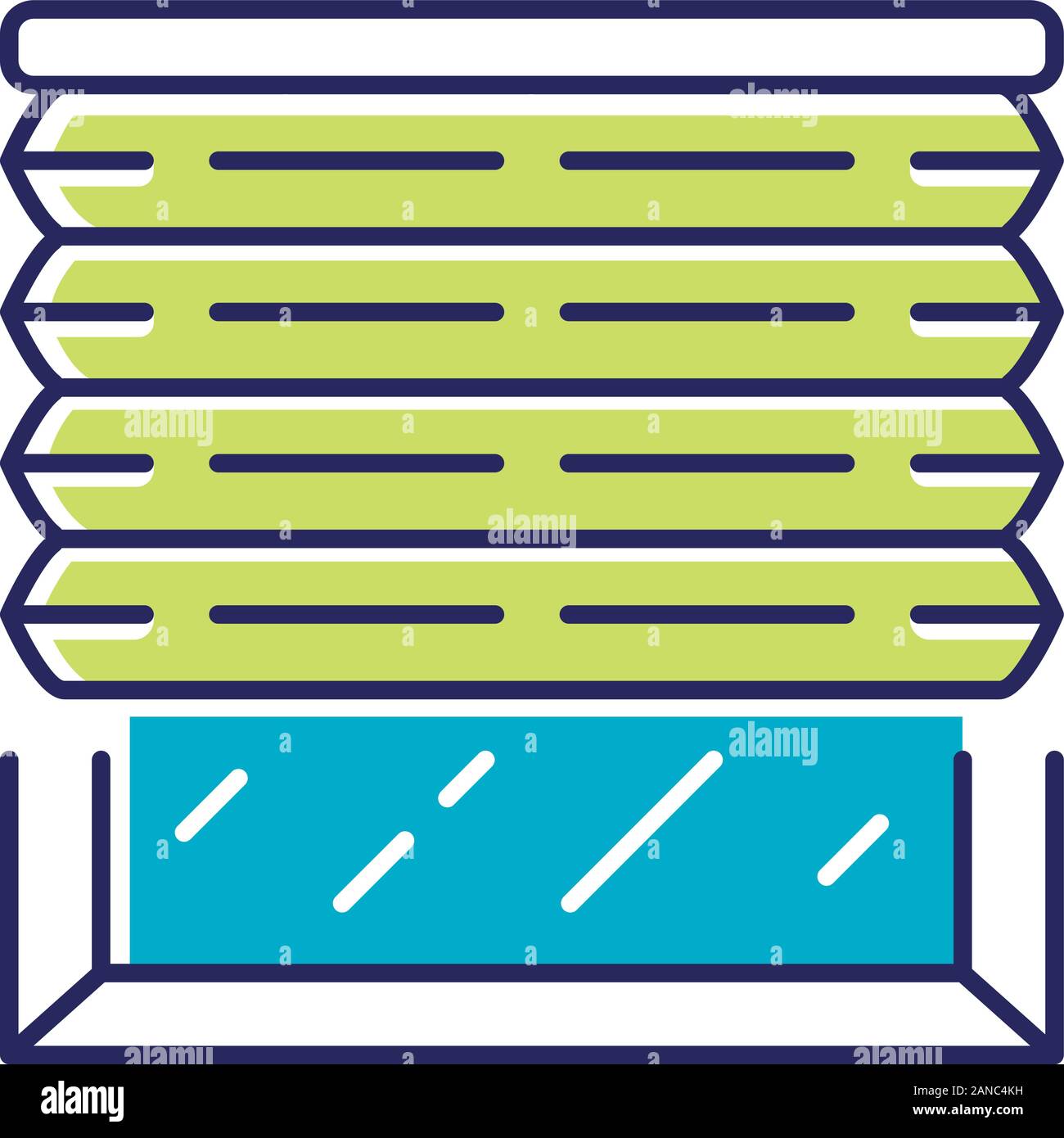 Pleated blinds Stock Vector Images - Alamy