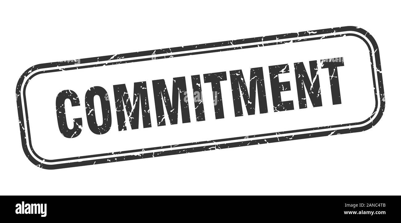 Commitment stamp square grunge hi-res stock photography and images - Alamy