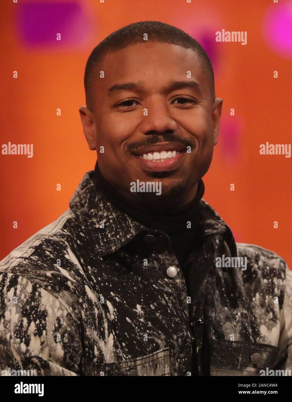 Michael B Jordan during the filming for the Graham Norton Show at BBC ...