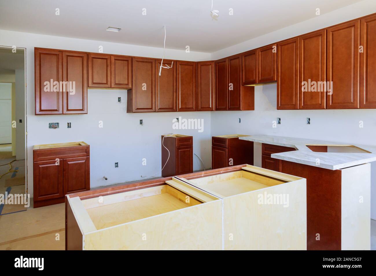 Custom kitchen in various of installation base cabinets kitchen remodel ...